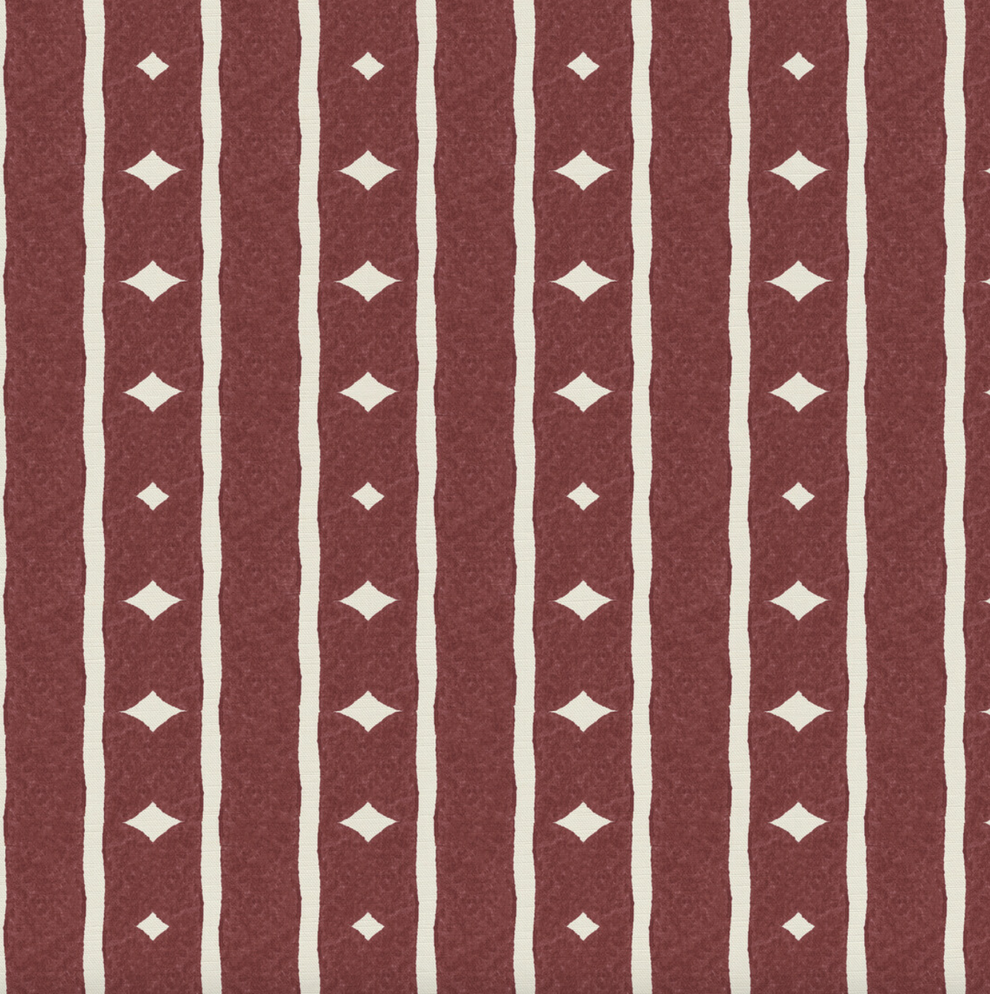 Diamond Stripe - Red – Pomily Prints